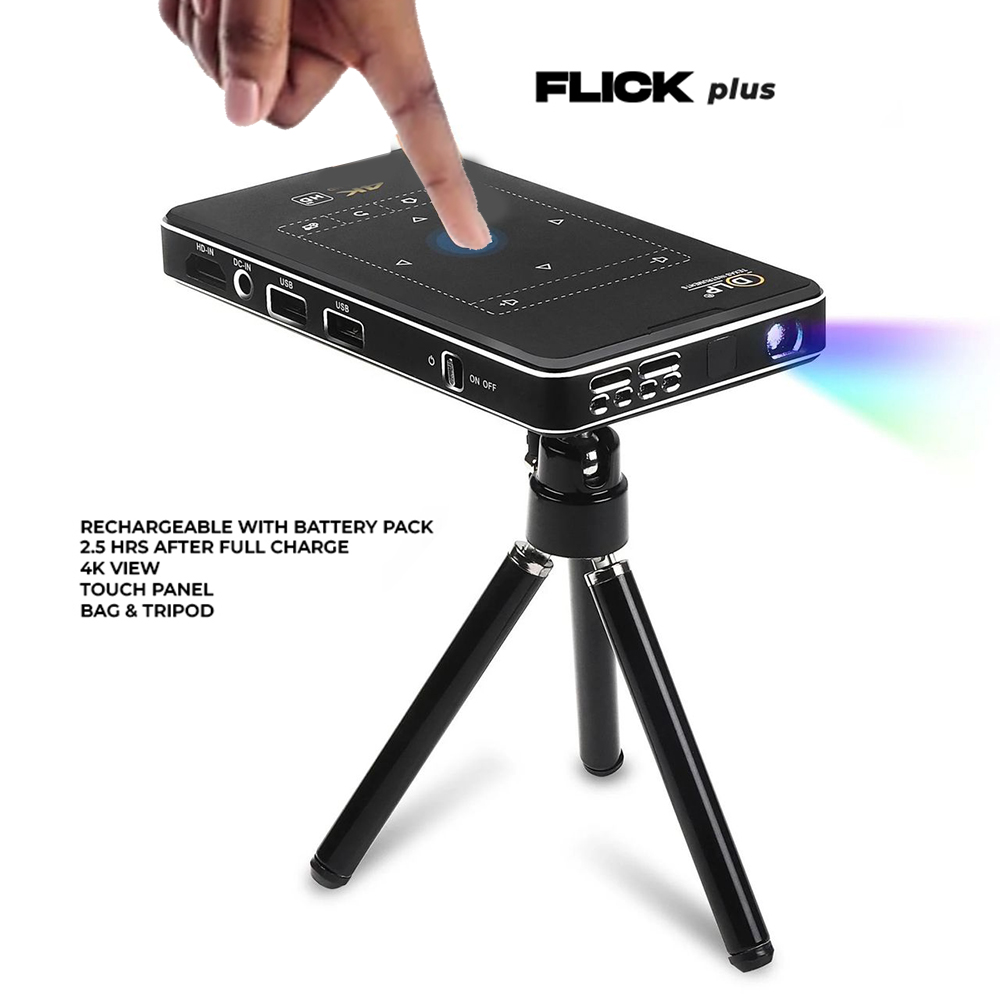 Flick Plus (4K Rechargeable) Projector - Flick Smart Projector